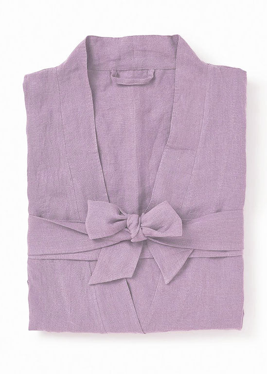 Citta linen robe - lilac lupin – Just Swimwear