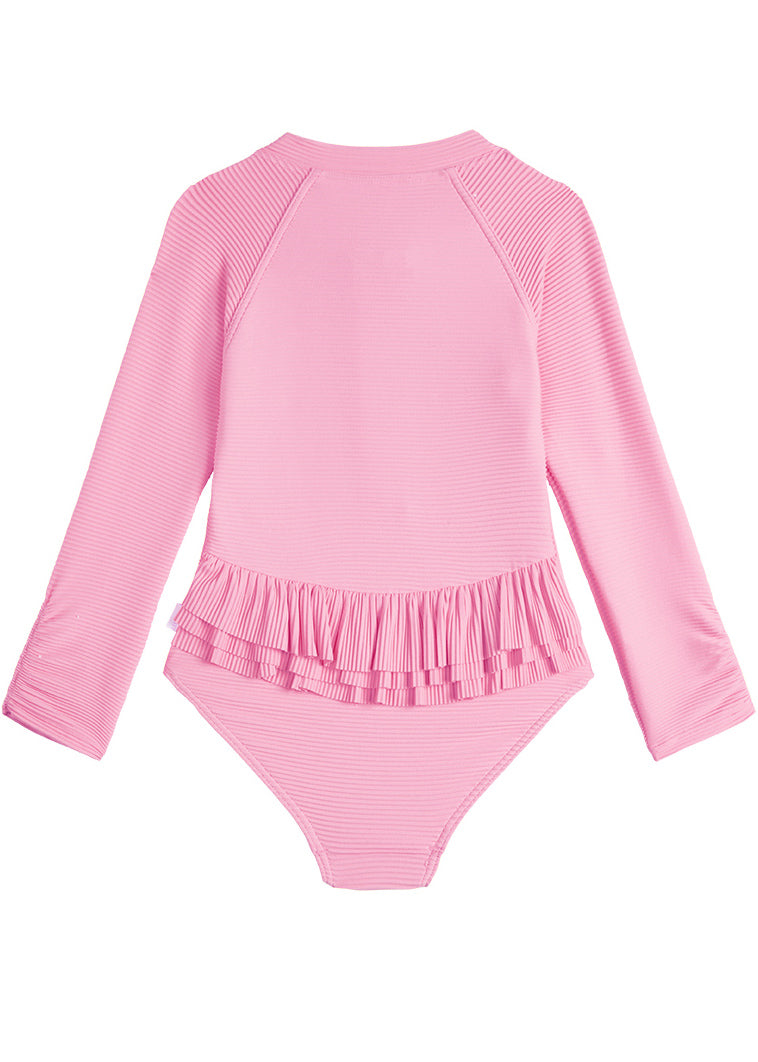 Seafolly girls UV sunsuit - Blossom Pink – Just Swimwear