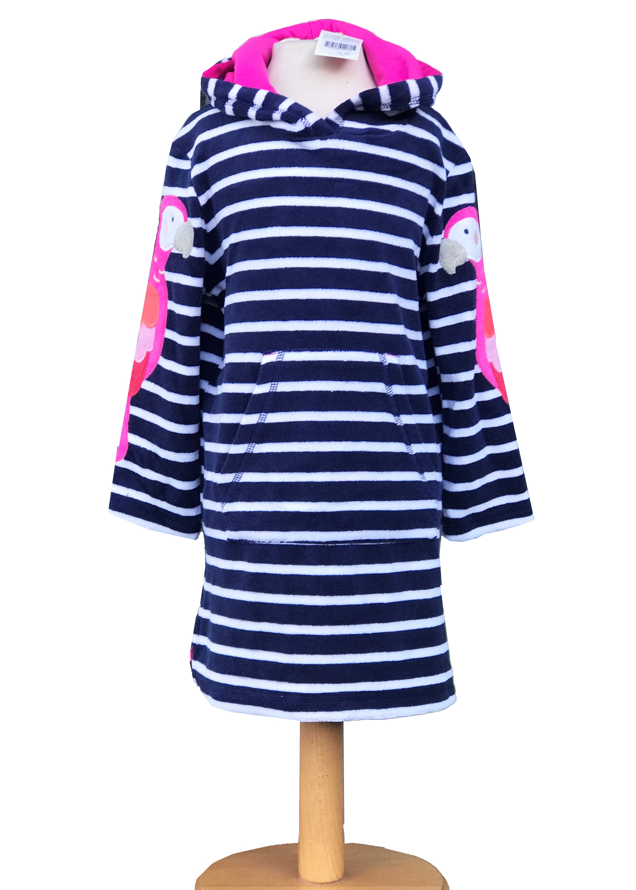 Boden beach robes - navy/white parrot – Just Swimwear