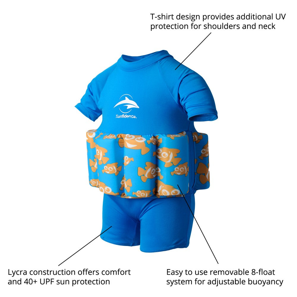 Konfidence float suit - clown fish – Just Swimwear